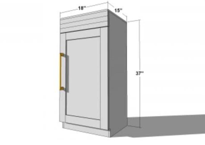 DIY Play Kitchen Fridge Plans PDF | Kids Pretend Refrigerator Furniture ...
