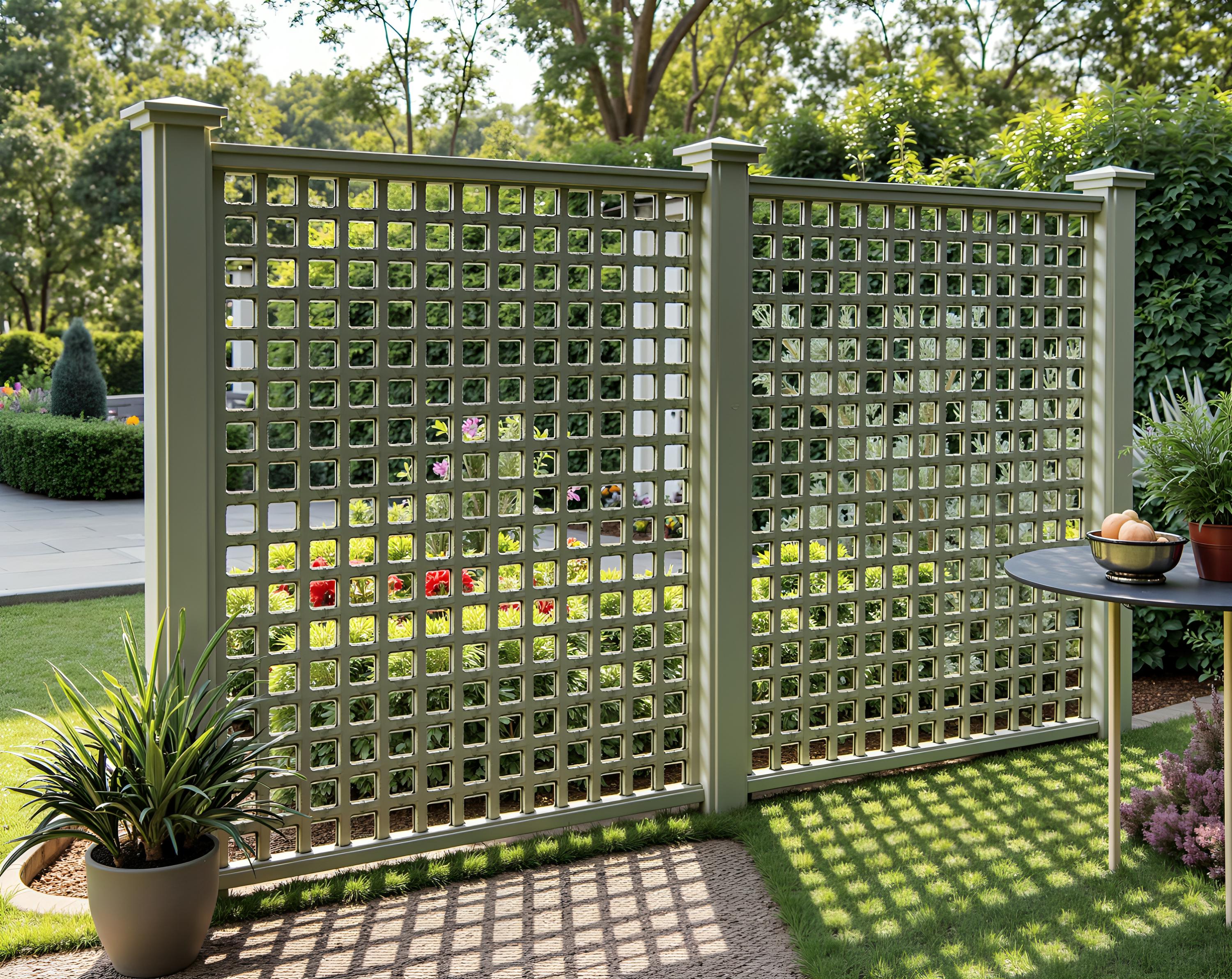 DIY Garden Screen Fence Plan: Lattice Privacy Panel (PDF Download) - Etsy