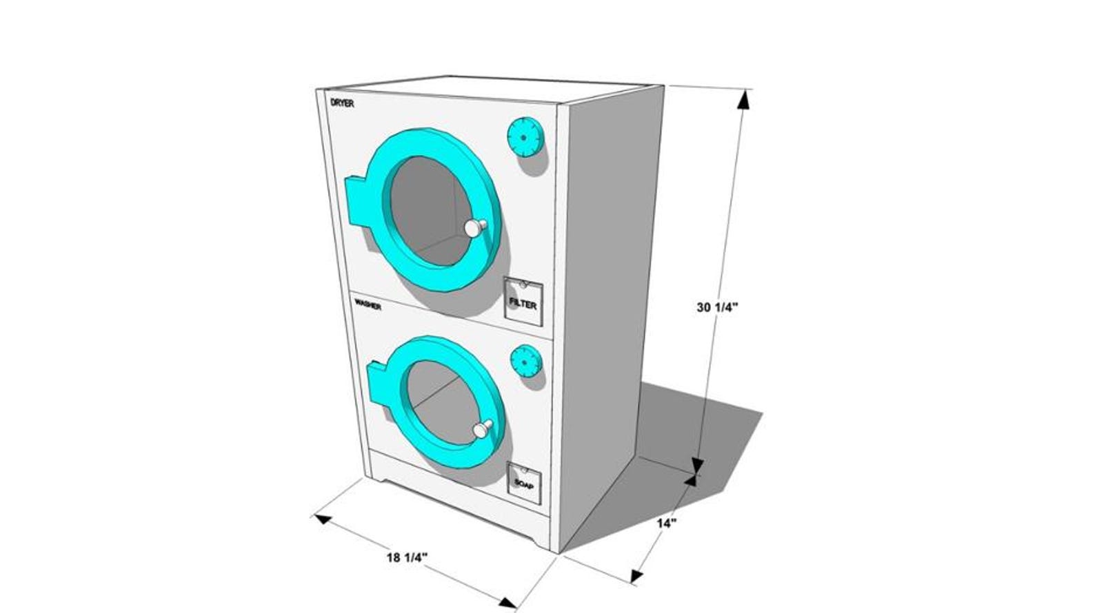 DIY Montessori Play Washing Machine Plan: Wooden Toy (PDF Download) - Etsy
