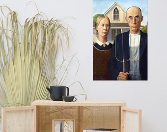 American Gothic by Wood Museum Poster - Etsy