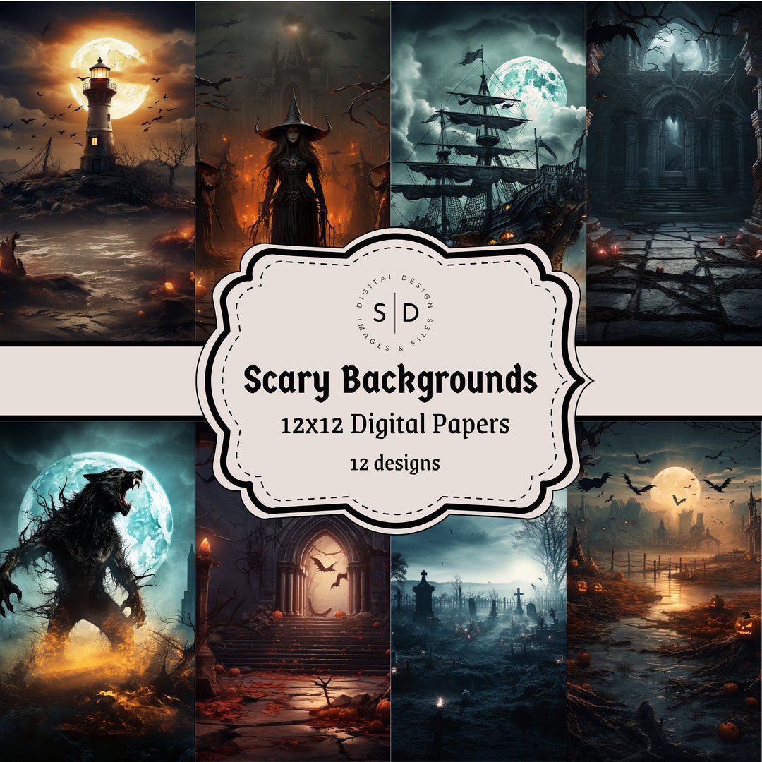 Printable Scary Background Halloween Digital Paper Halloween - Etsy