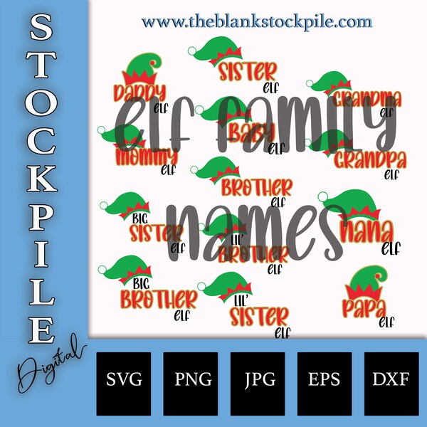 Grandpa and Grandma Elf Svg - Etsy