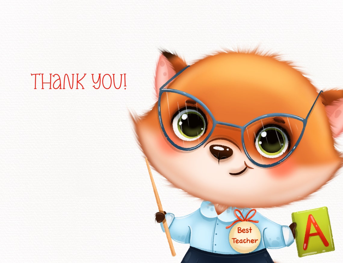 Back to School Clipart, School Animals Clipart, Cute Animals, Teacher ...