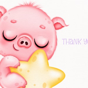 Cute Baby Pig Clipart, Little Pig Clipart, Sleep Animals Clipart, Kids ...