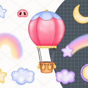 Cute Baby Pig Clipart, Little Pig Clipart, Sleep Animals Clipart, Kids ...