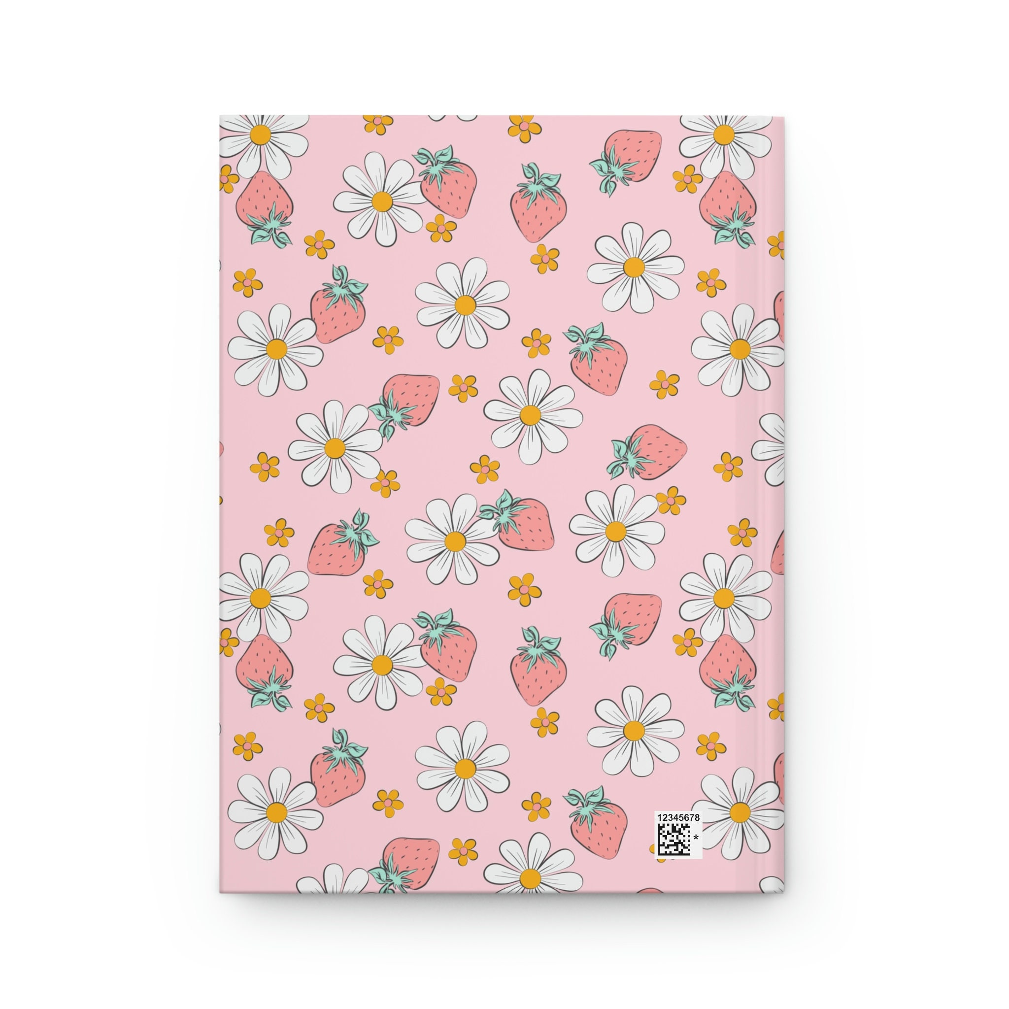 Cottagecore Strawberry Hardcover Journal, Kawaii Notebook, Coquette ...