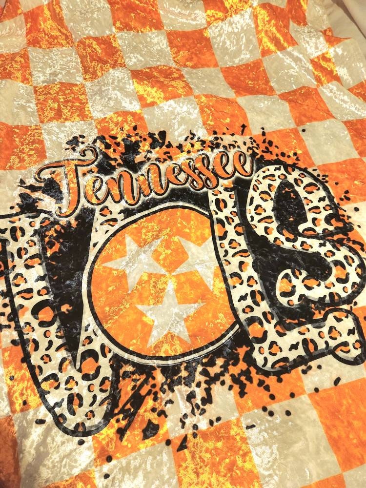 Tennessee Vols Crushed Velvet Blanket, Tn Vols Checkerboard Blanket ...
