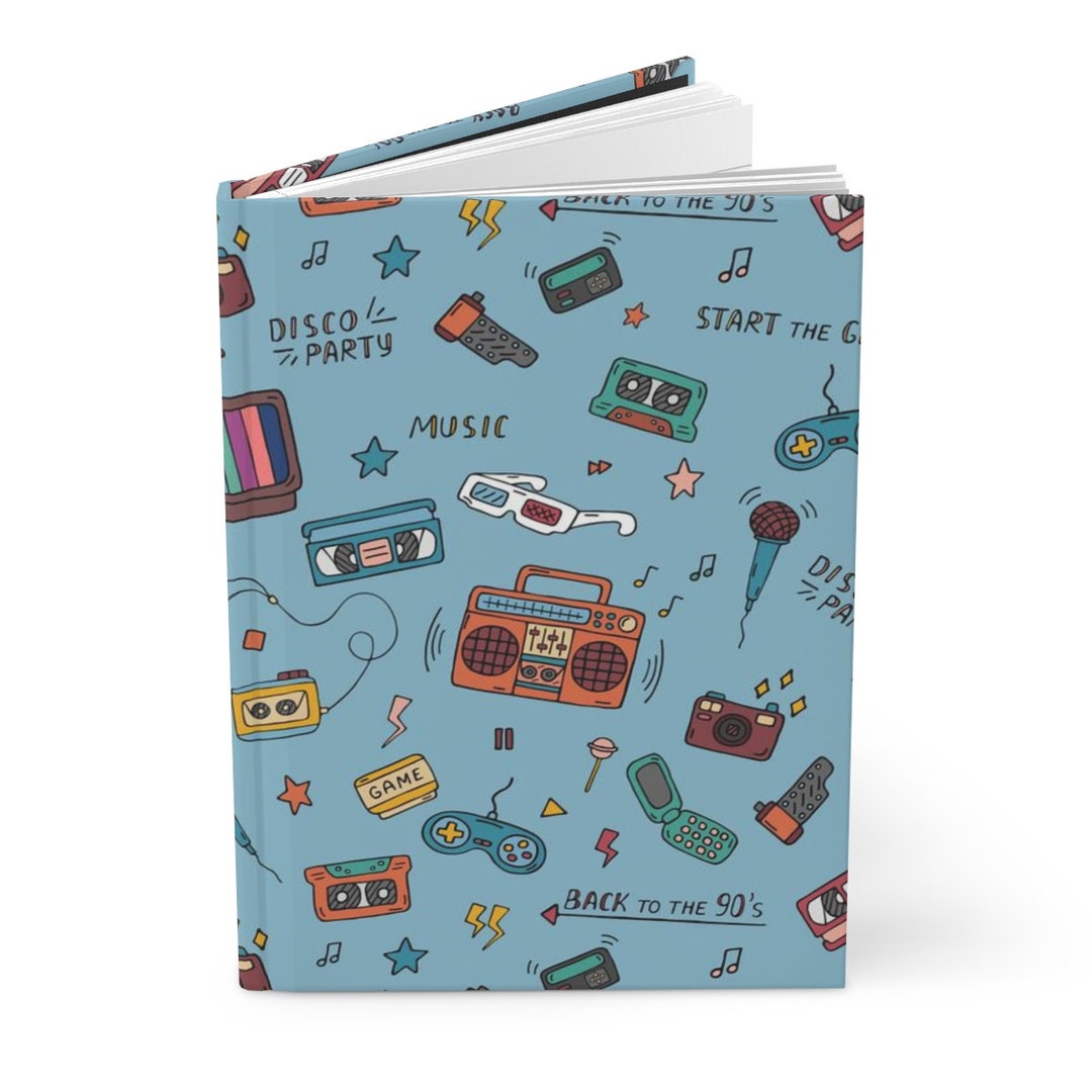 90's Hardcover Journal, 90's Nostalgia Notebook, Y2k Aesthetic Journal ...