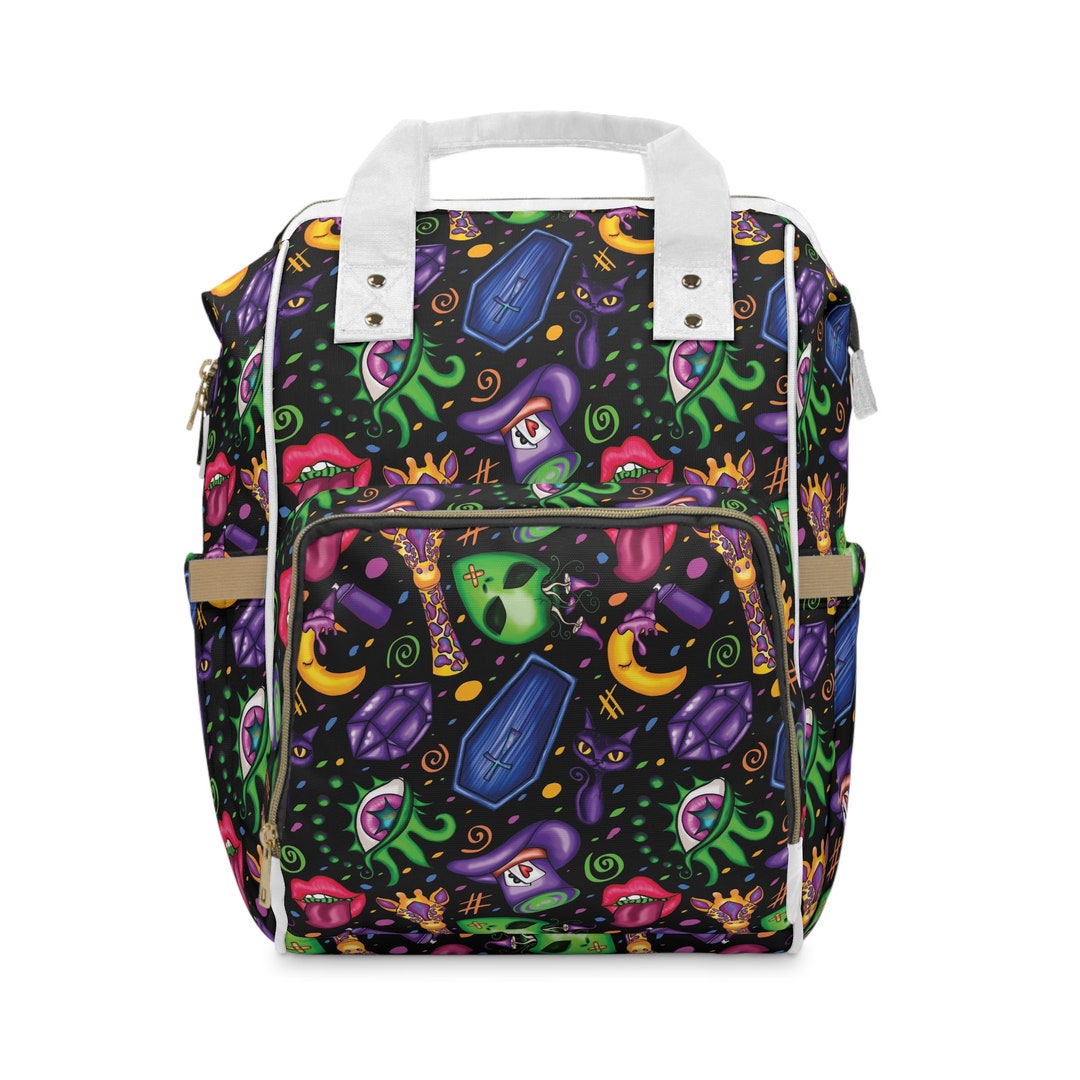 Grunge Aliencore Multifunctional Diaper Backpack, Gothic Diaper Bag ...