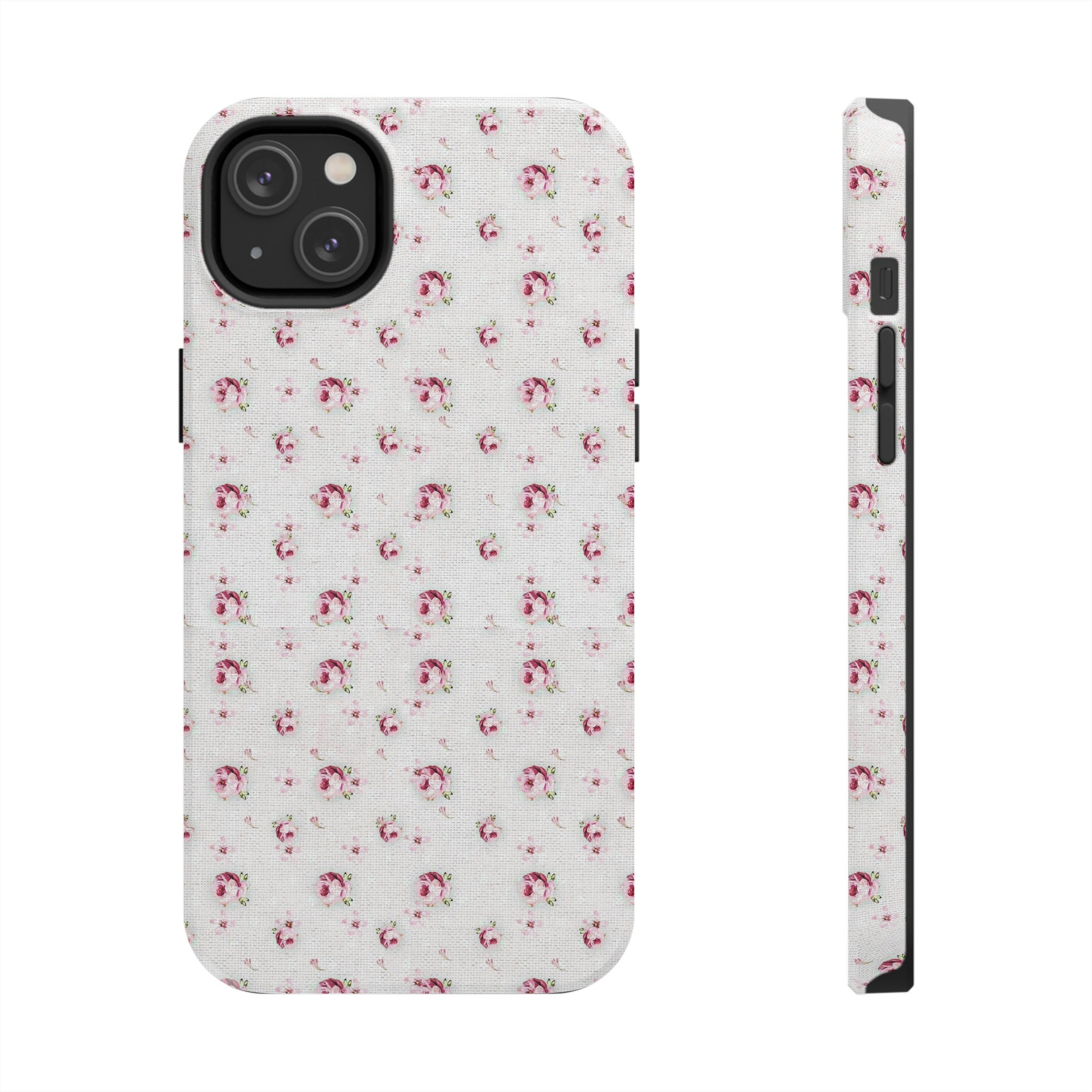 Coquette Aesthetic Phone Case, Pink Rosette Design Case for iPhone 14 ...