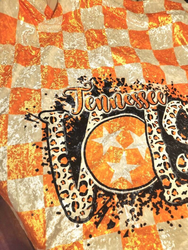 Tennessee Vols Crushed Velvet Blanket, Tn Vols Checkerboard Blanket ...
