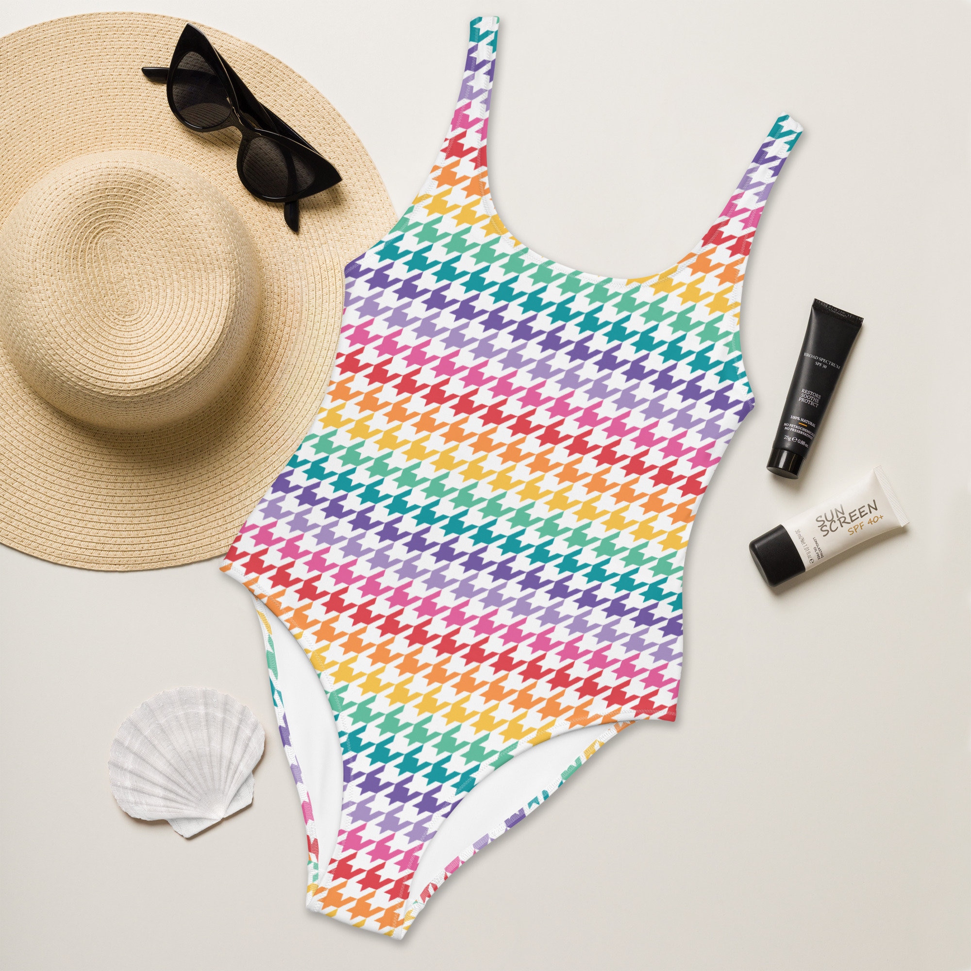 Rainbow One Piece Swimsuit, Pride Swimwear, Lgbtq Pride Rainbow ...