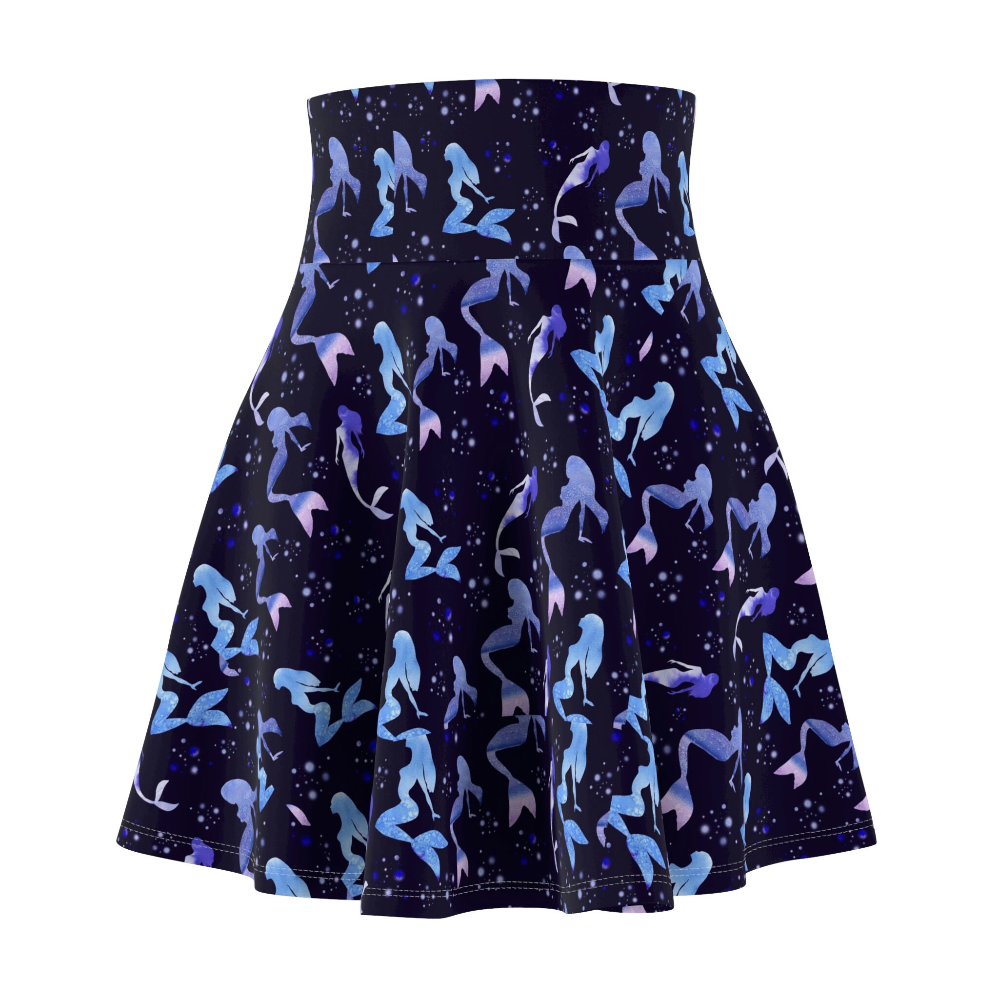 Mermaid Skater Skirt, Mermaidcore Clothing, Summer Clothing, Beach ...