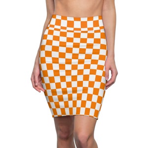 Tennessee Vols Women's Pencil Skirt, Ut Volunteers Orange White ...