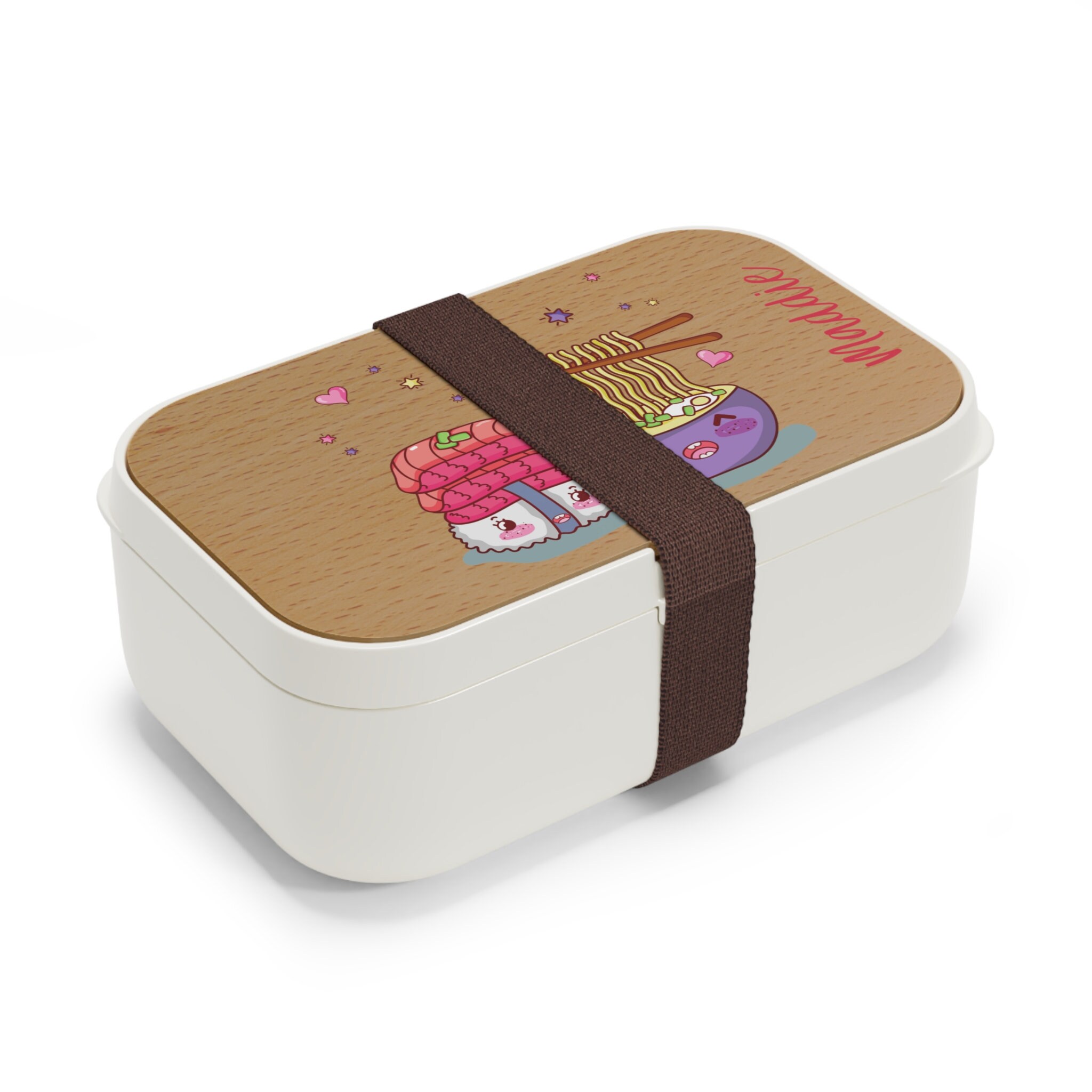 Personalized Kawaii Bento Lunch Box, Kawaii Sushi Ramen Customized ...
