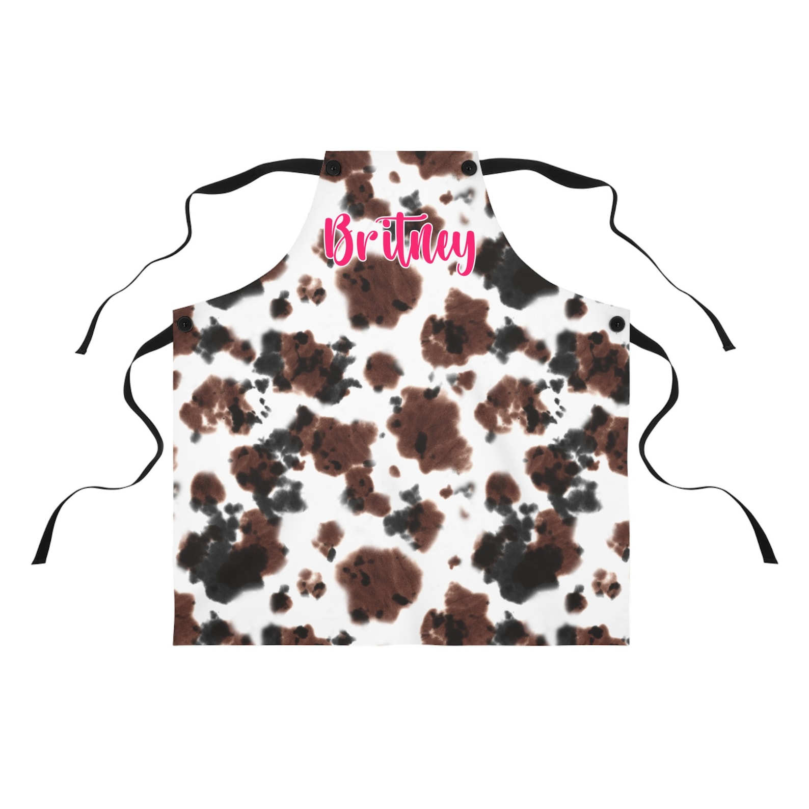 Cow Print Personalized Apron, Custom Apron, Gift for Her, Custom Gift ...