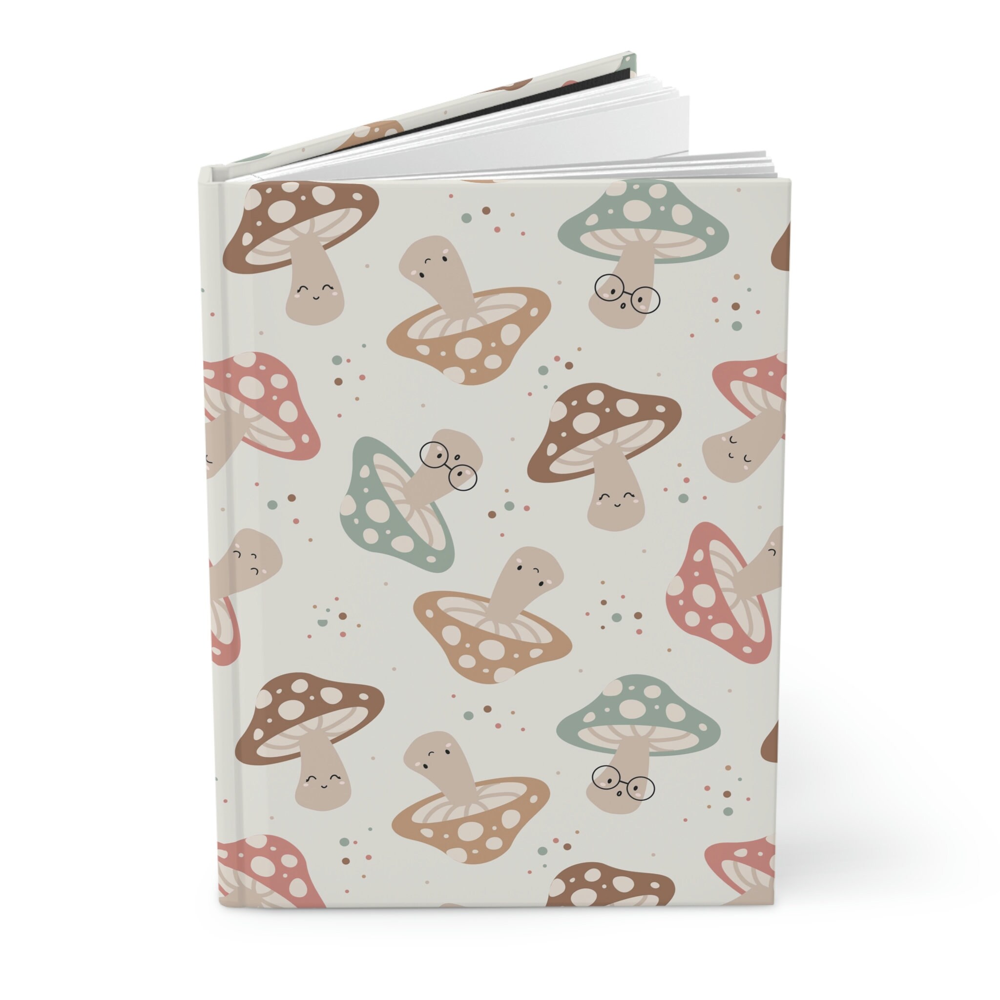 Cottagecore Mushroom Hardcover Journal, Fairycore Kawaii Mushroom ...