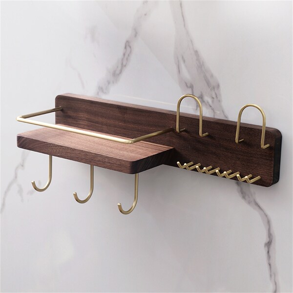 Wood Wall Mounted Toothbrush Holder - Etsy