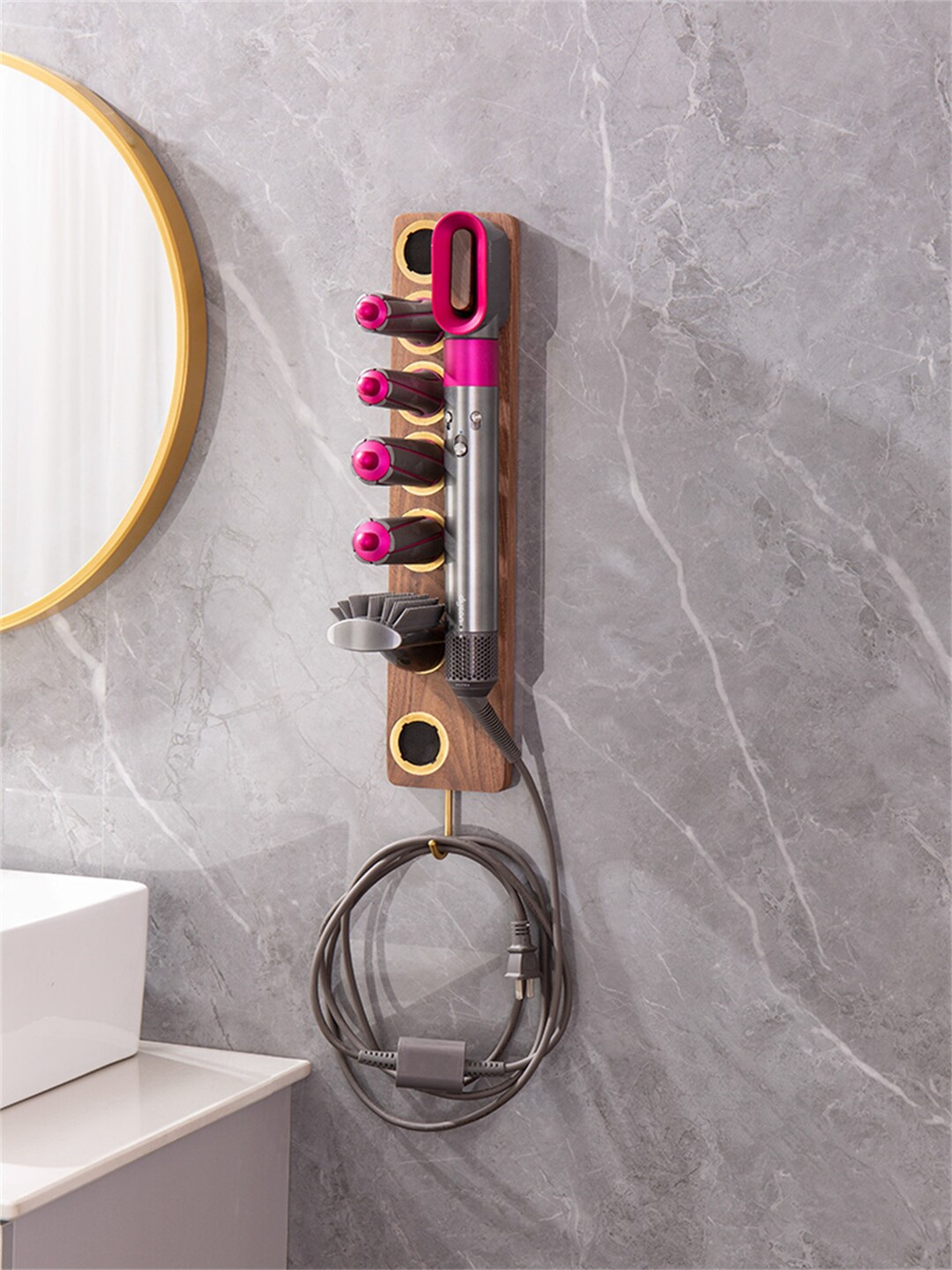 Curling Iron Shelf Dyson Airwrap Shelving Hair Styler Wall - Etsy