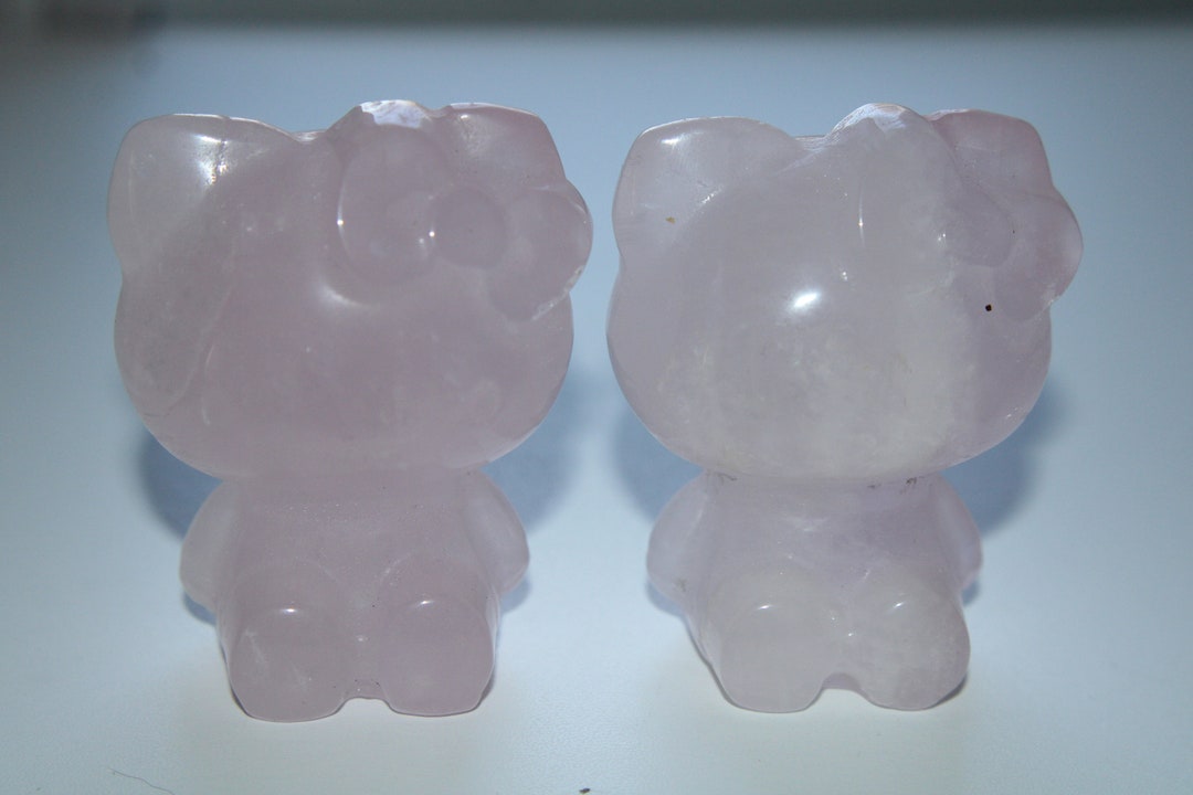 Rose Quartz Hello Kitty Sanrio Kawaii Crystal Gift A Little Over 2.5 ...