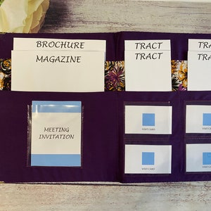 JW Preaching Pouch for Jehovah's Witnesses, Tract Holder, Ministry ...