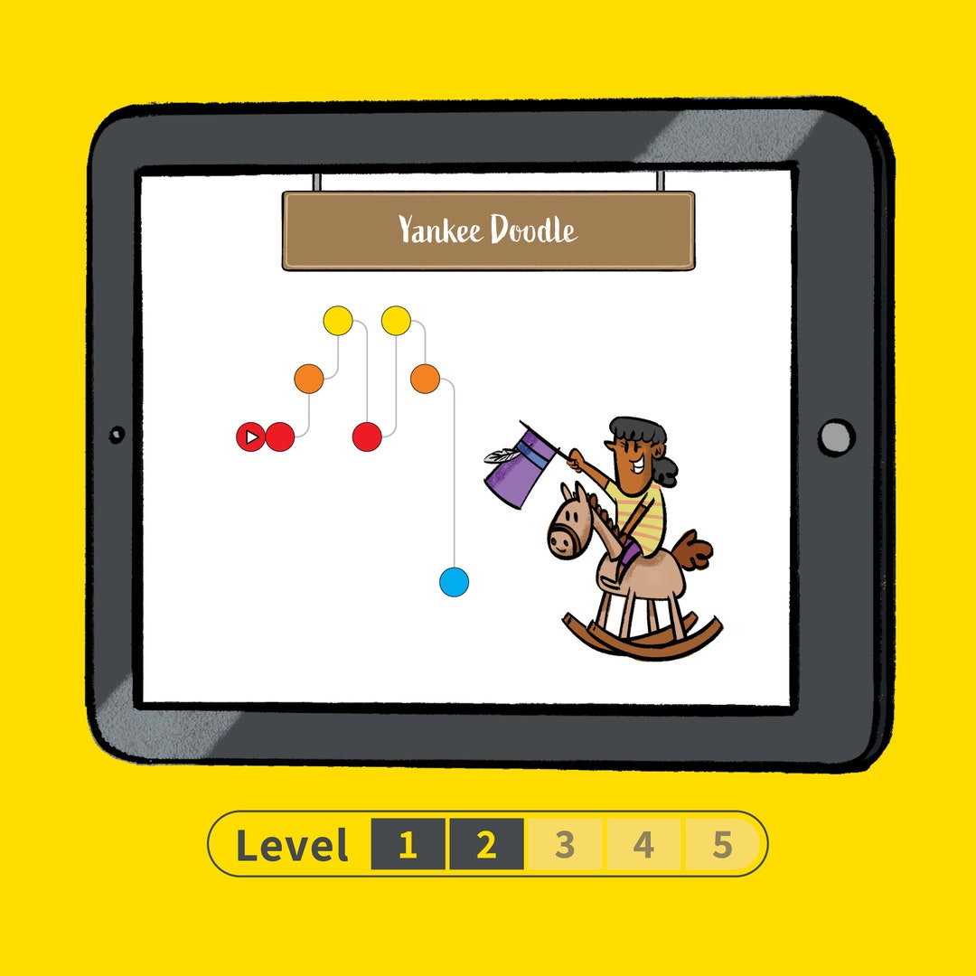 Yankee Doodle, Music Notes Instant Digital Download, Educational Toys ...