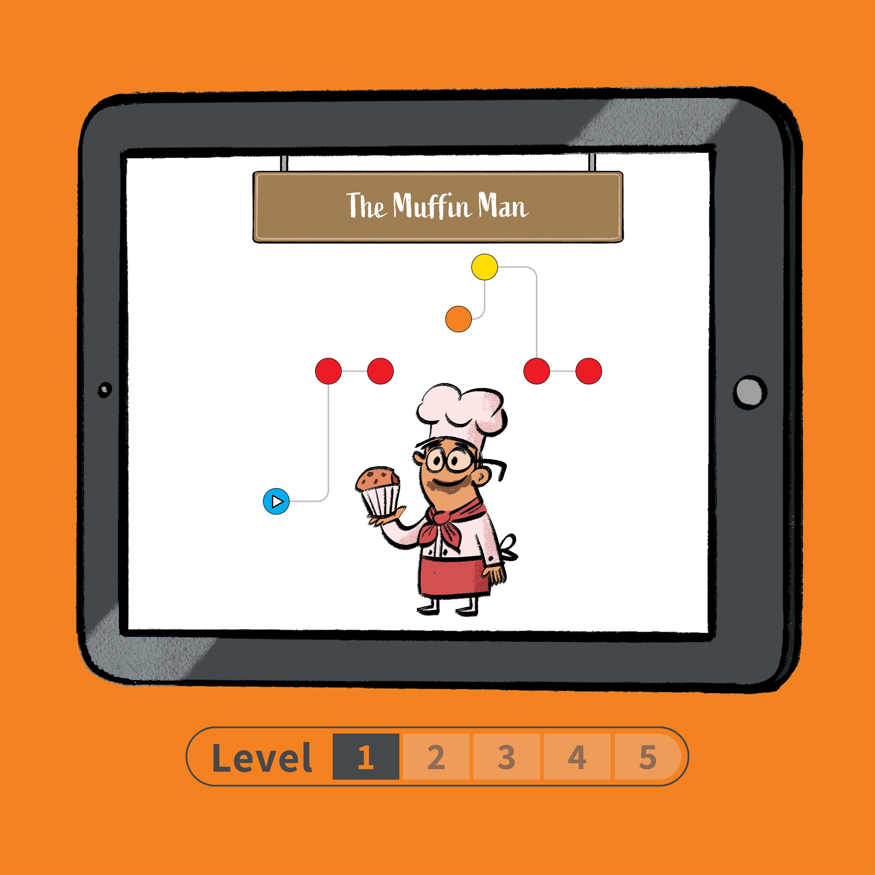 The Muffin Man, Music Sheets Digital Download, Color Coded for ...