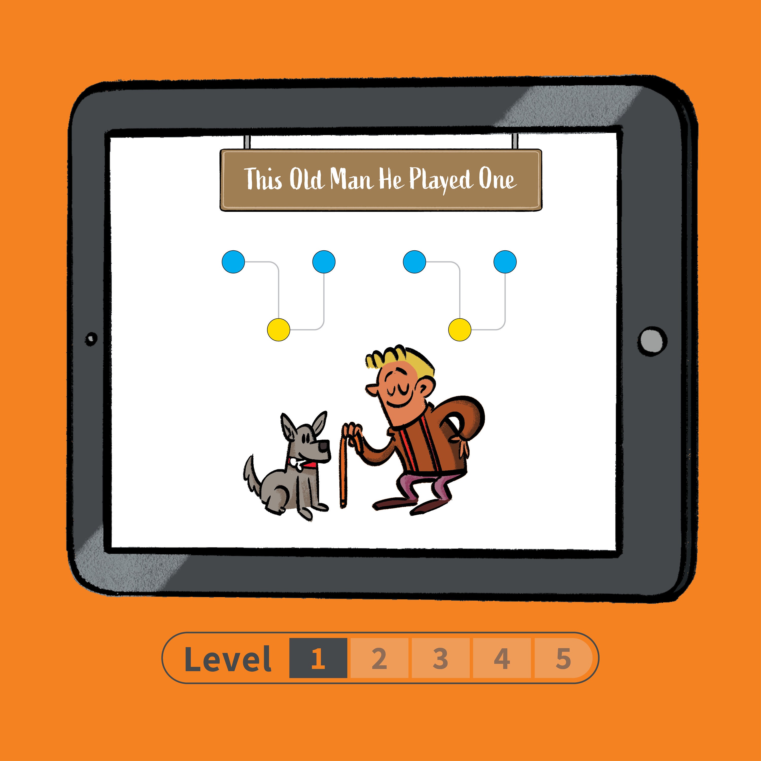 This Old Man He Played One, Music Sheets Digital Download, Color Coded ...