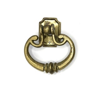 Vintage Rare Ring Pulls With Backplates Brass Old Hardware Assortment ...