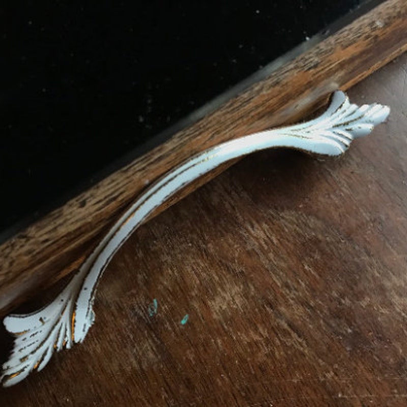 White Drawer Pulls - Etsy