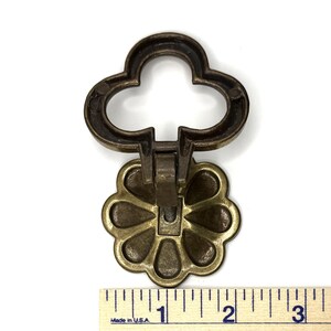Vintage Rare Ring Pulls With Backplates Brass Old Hardware Assortment ...