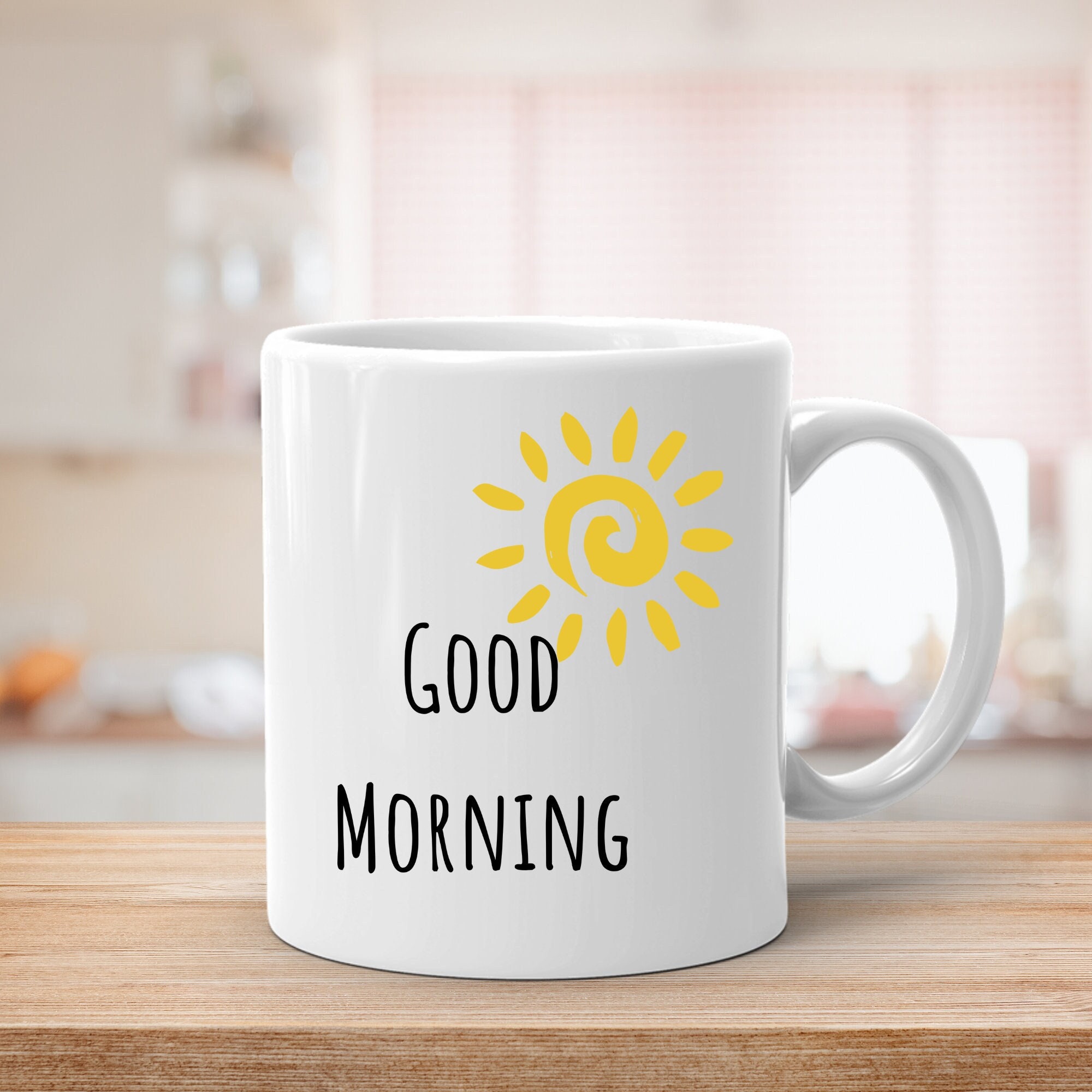 Good Morning Coffee Mug Funny Mugs Funny Cups Morning Sun - Etsy
