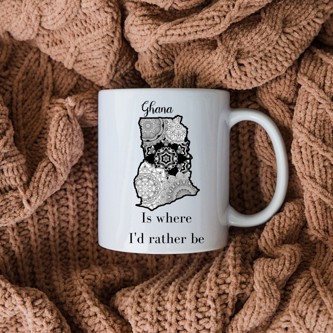 Ghana Coffee Mug, Ghana Souvenirs, Ghana Gift for Women and Men, Ghana ...