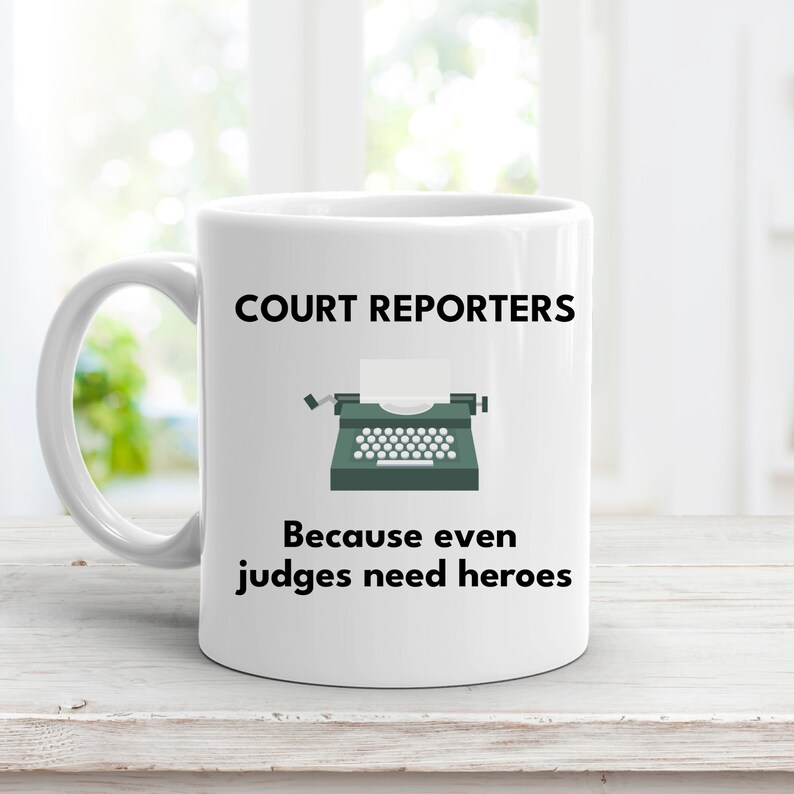 11 Oz Coffee Mug for Court Reporter, Stenographer Gift, Court Reporter ...