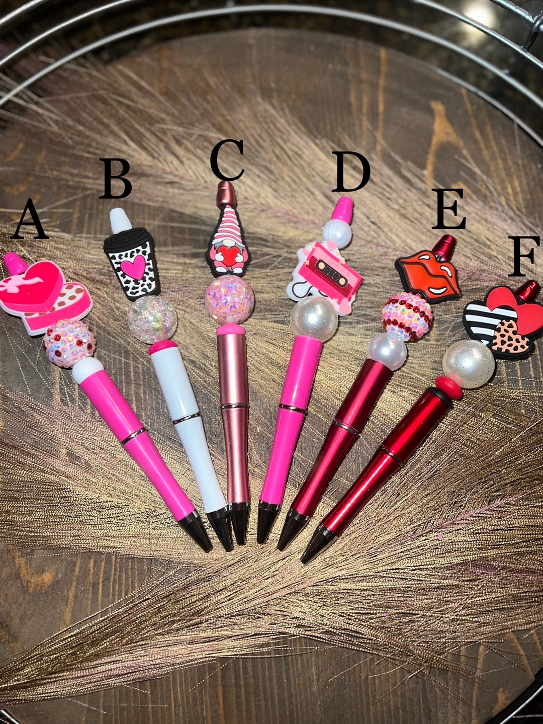 Valentine’s Pens, Custom Made Beaded Pens, Travel Pens, Ink Pens, Pens ...