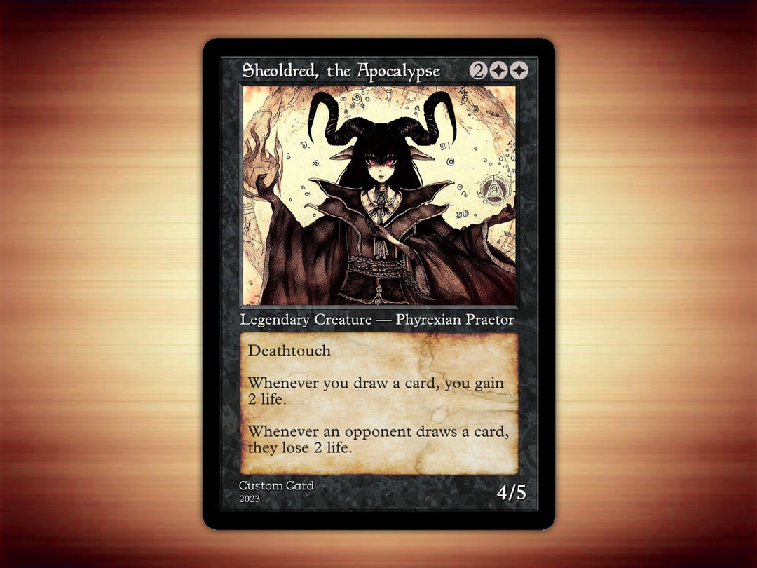 Sheoldred, the Apocalypse PROXY FOIL MTG - Etsy