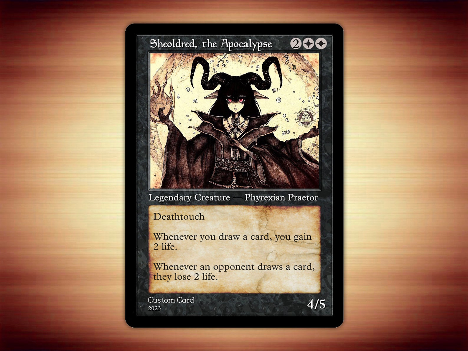 Sheoldred, the Apocalypse PROXY FOIL MTG - Etsy