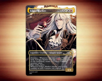 Edgar Markov Premium Full Art MTG Proxy Cards, EDH Commander Card - Etsy