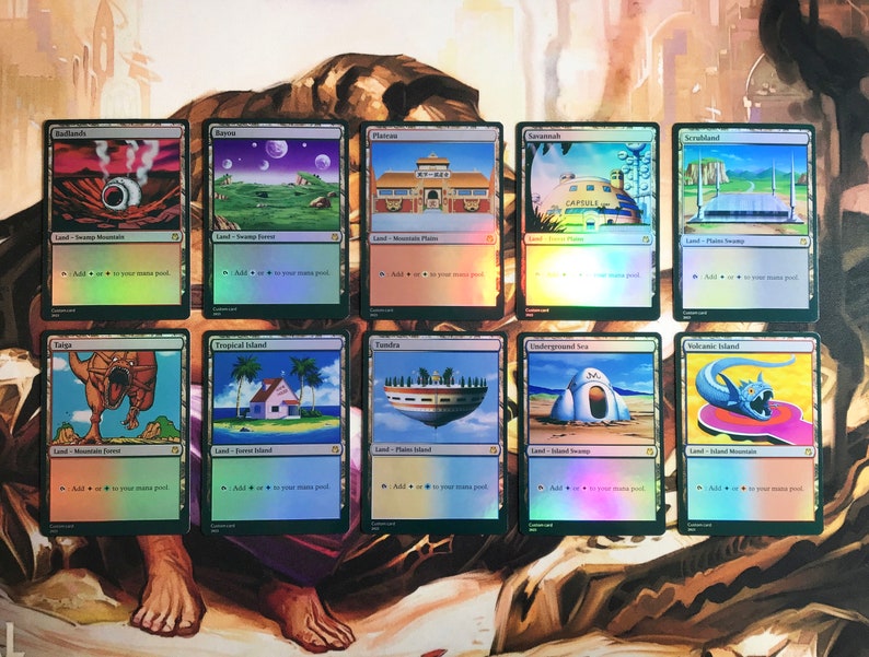 PROXY FOIL MTG Dual Lands: - Etsy