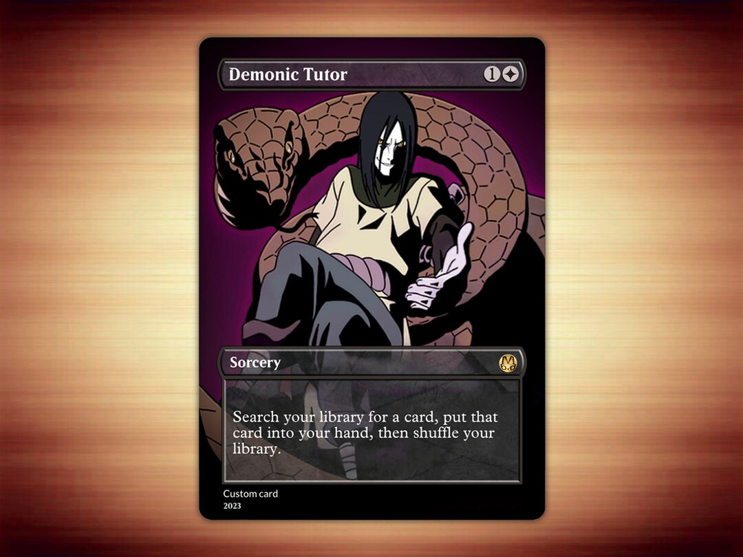 Demonic Tutor PROXY FOIL MTG - Etsy