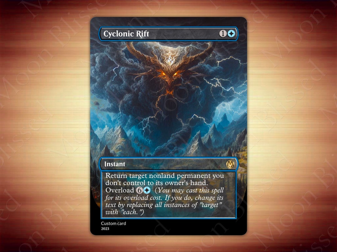 Cyclonic Rift - PROXY FOIL MTG - Etsy