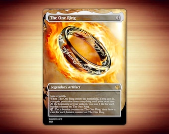 The One Ring MTG Proxy Custom Card, Full Art EDH - Etsy