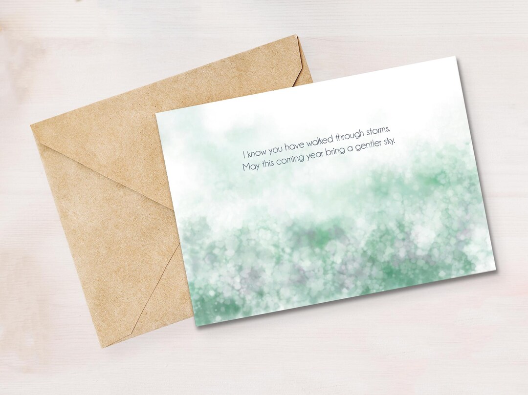 Empathy Christmas Card, Sympathy Holiday Card, Grief Support - Etsy