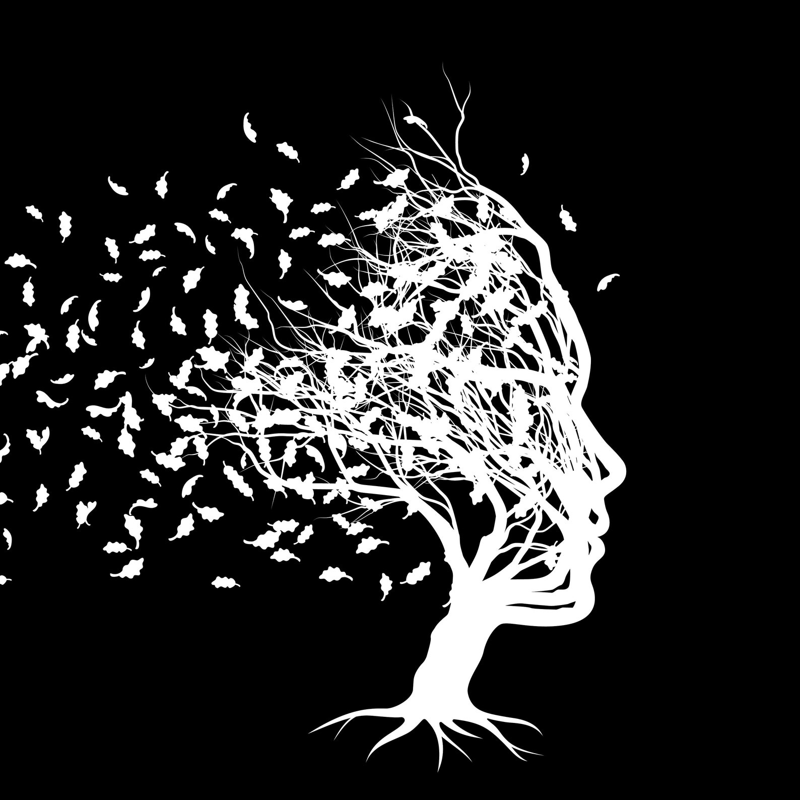 Digital Wall Art, Humain Tree, Woman Face, Tree Woman Face, Tree Woman ...