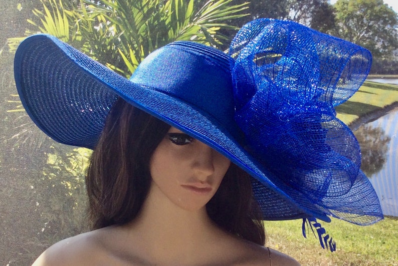 Vintage Style Dress Hat, Oversized Wedding Dress Hat, Huge Flower ...