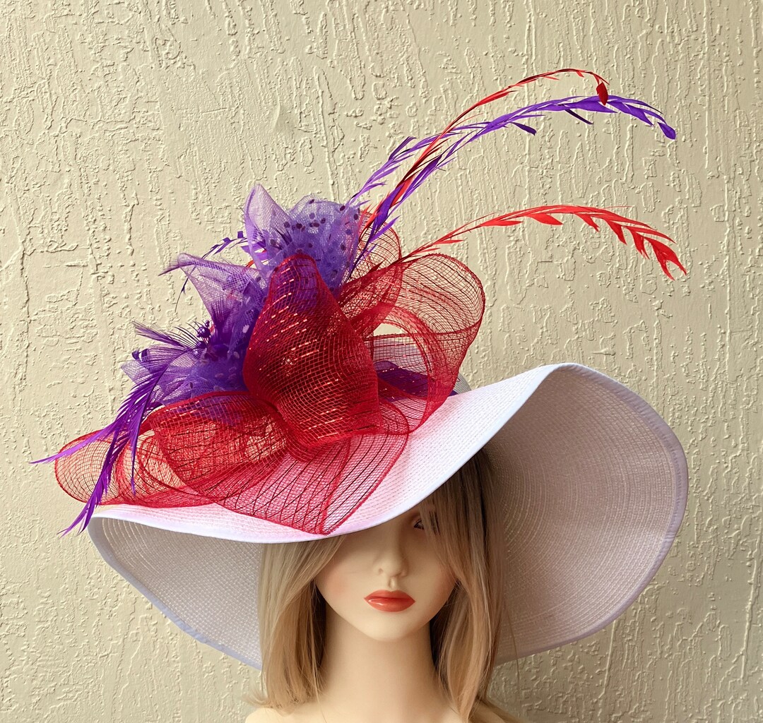 Ladies Flower Hat, Garden Party Hat - Etsy