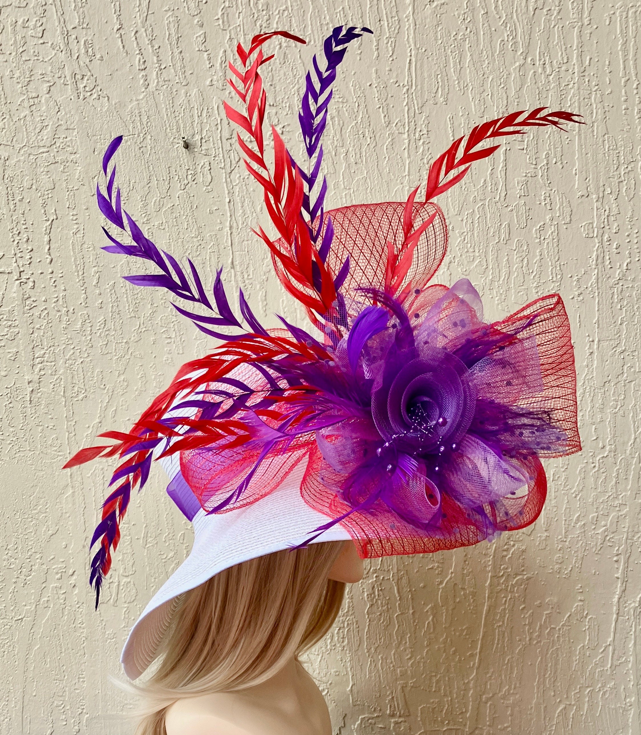 Ladies Flower Hat, Garden Party Hat - Etsy