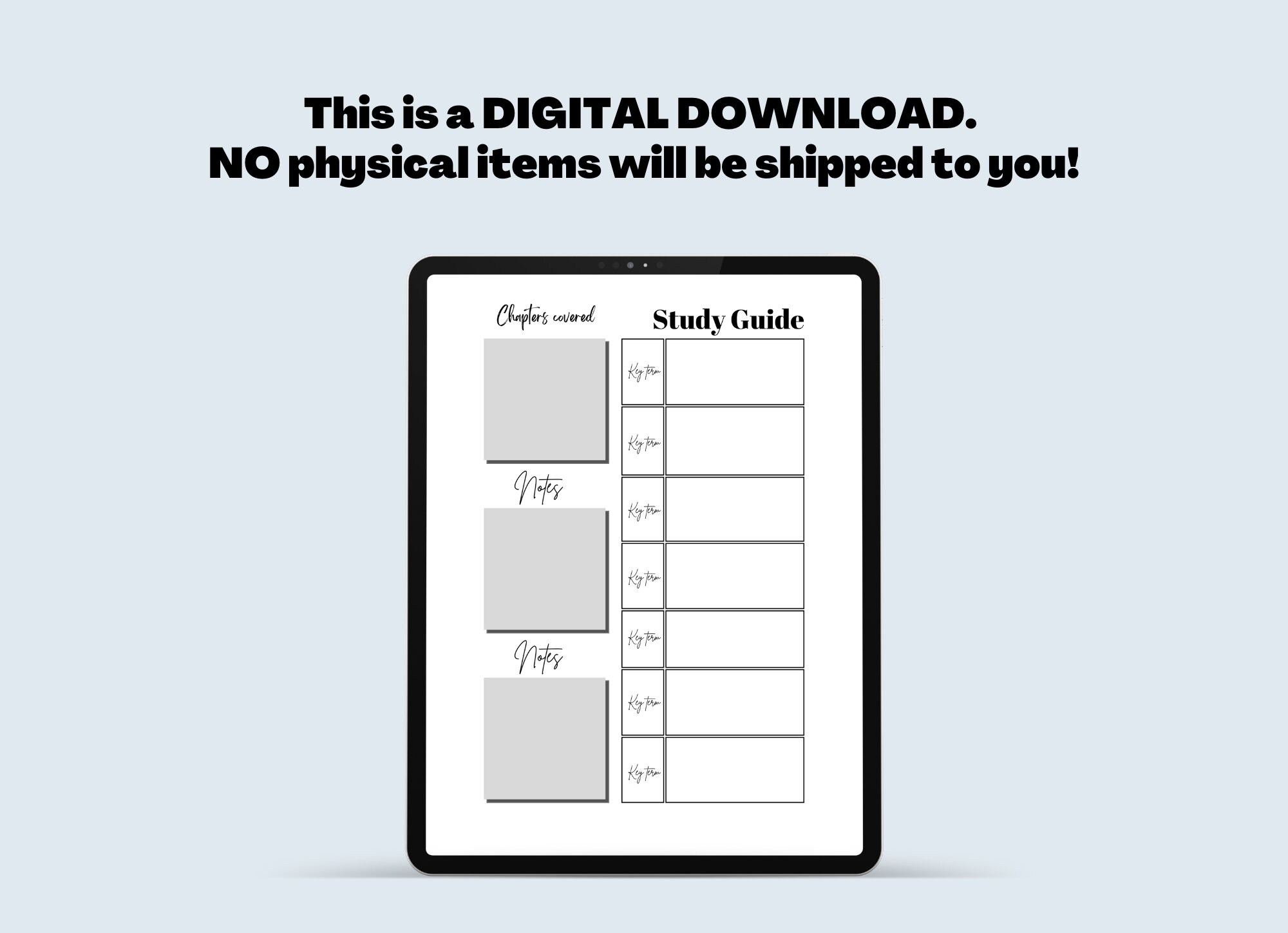 Downloadable Study Guide Planner Aesthetic Planner Study Schedule ...