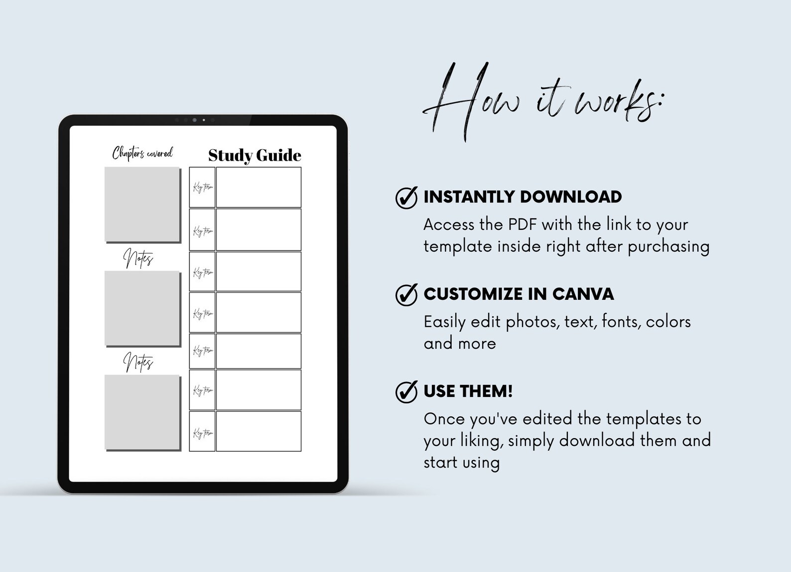 Downloadable Study Guide Planner Aesthetic Planner Study - Etsy