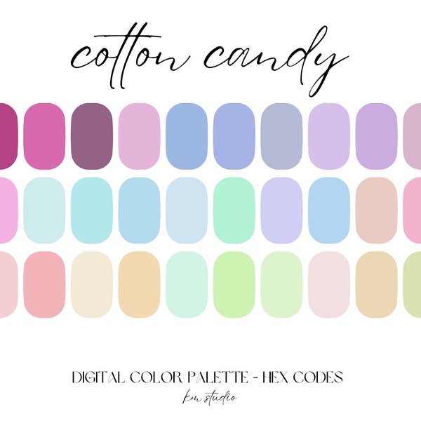 Candy Color Palette - Etsy